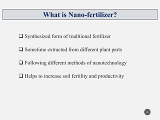 Nano fertilizer for smart agriculture by parvez kabir (ppt slide ) | PPT