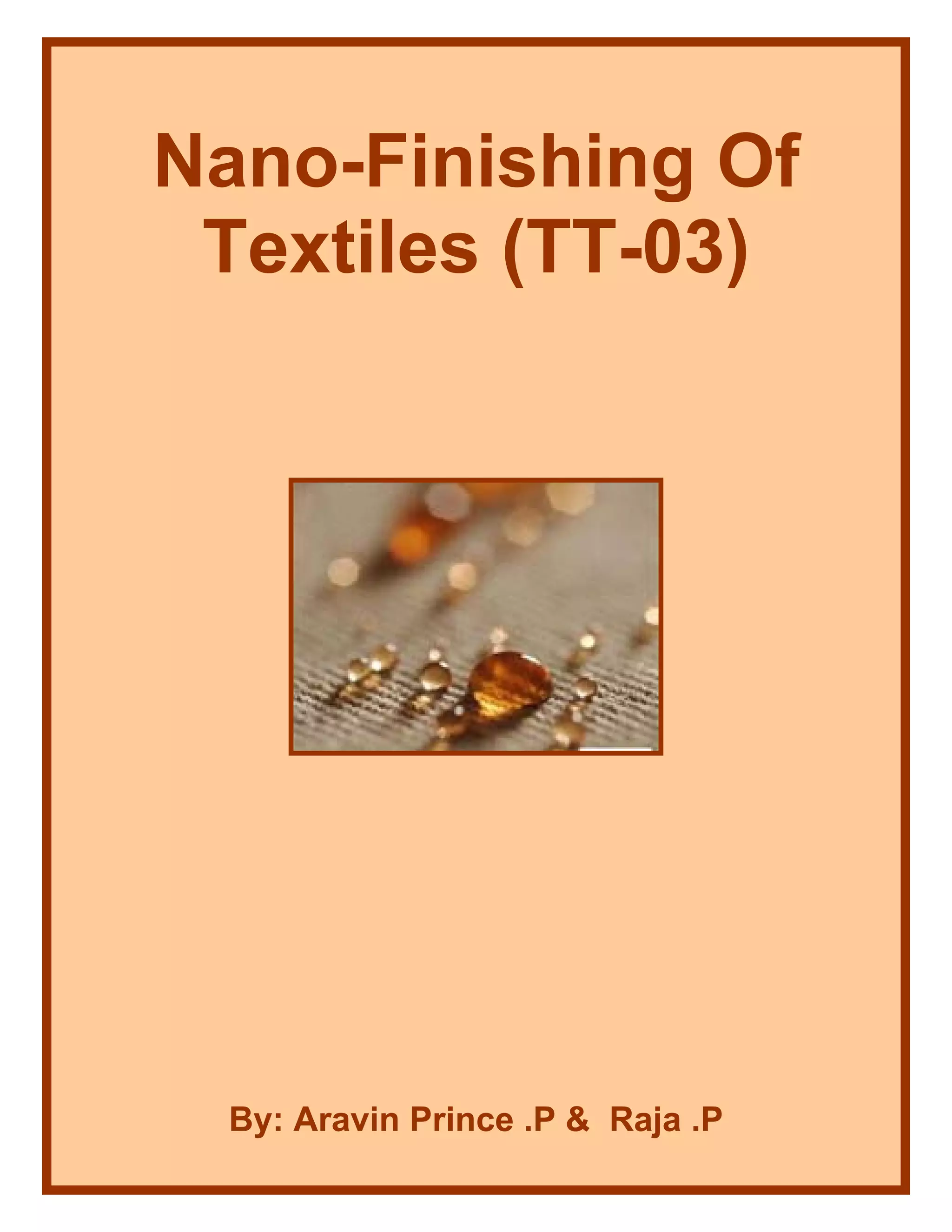 Nano Finishing Of Textiles | PDF