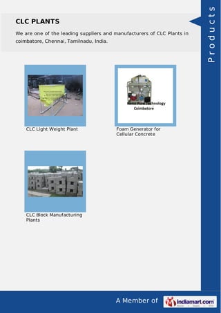 CLC Light Weight Plant by Nano foam-technology-private-limited | PDF