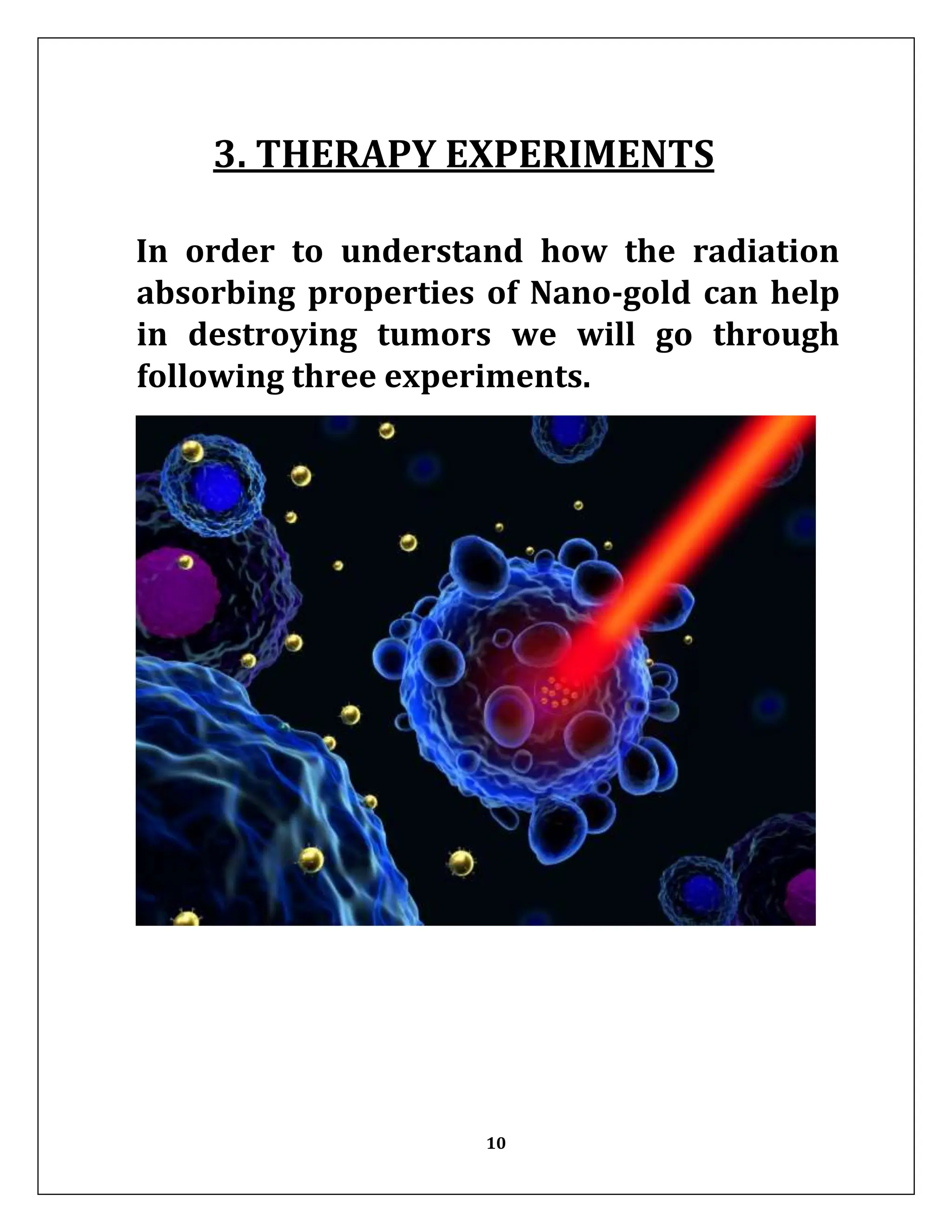 Nano-gold for Cancer Therapy chemistry investigatory project | DOCX