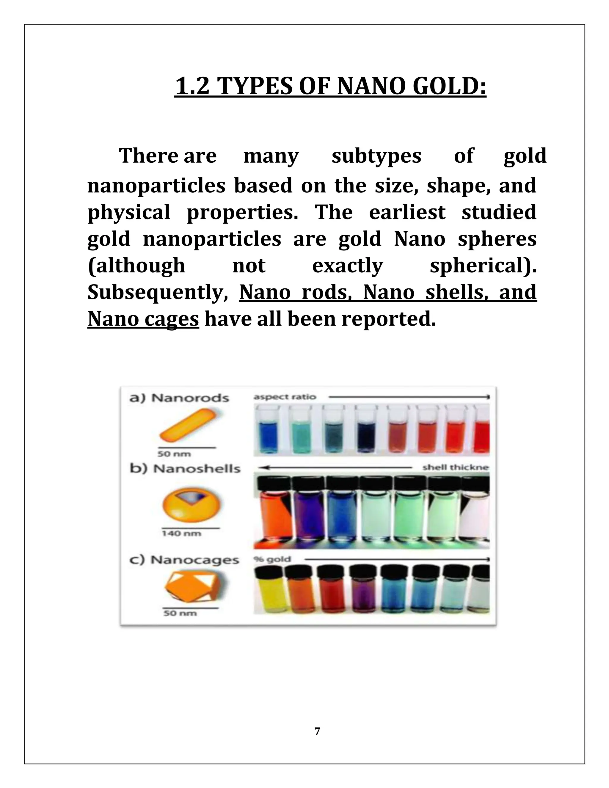 Nano-gold for Cancer Therapy chemistry investigatory project | DOCX