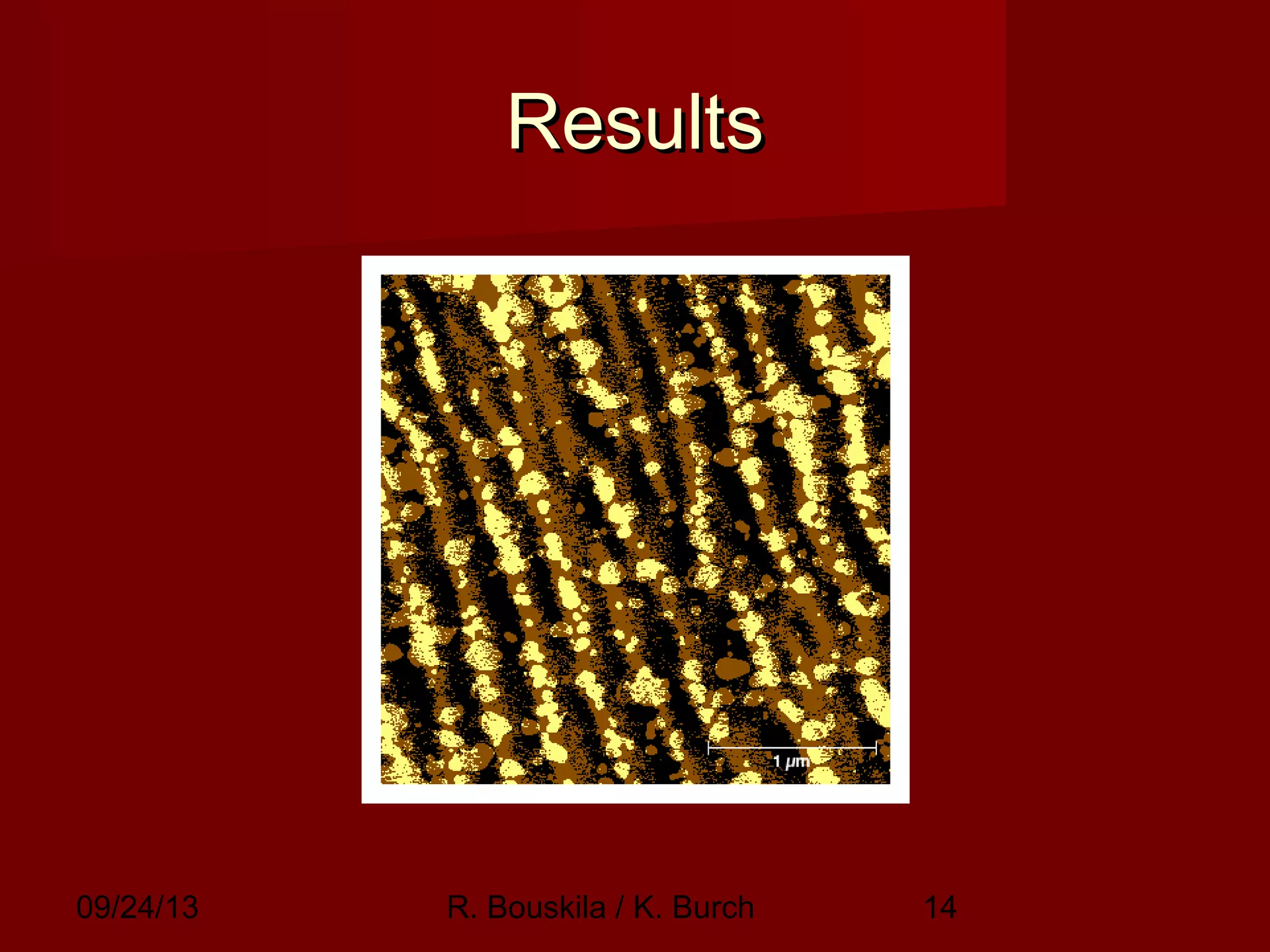 Nano magnetic interactions on MnAs thin films | PPT