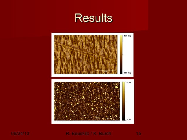 Nano magnetic interactions on MnAs thin films | PPT
