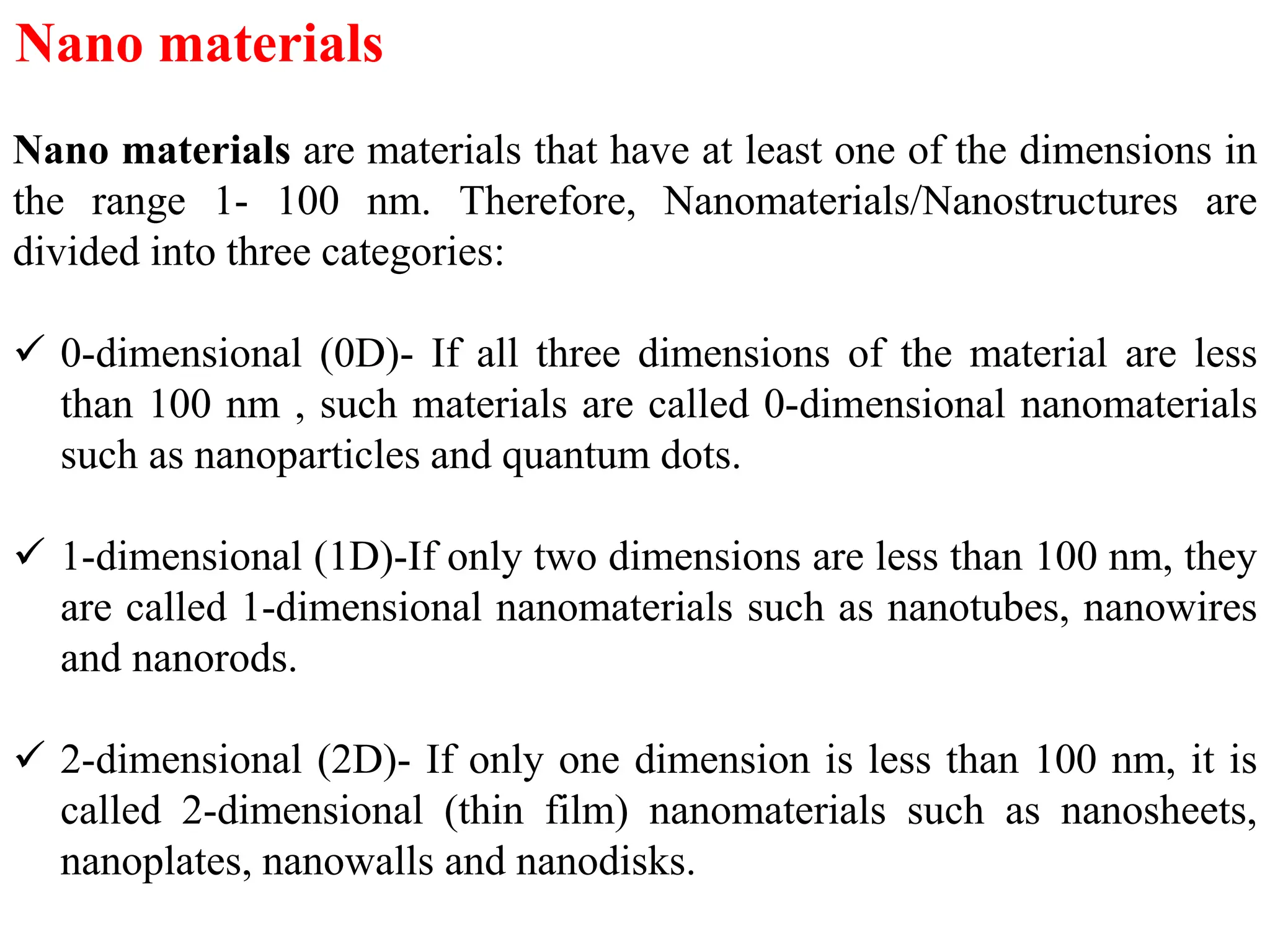 The Nano materials - Basic Introductions | PPTX | Chemistry | Science