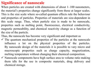 The Nano materials - Basic Introductions | PPTX | Chemistry | Science