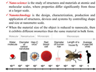 The Nano materials - Basic Introductions | PPTX | Chemistry | Science