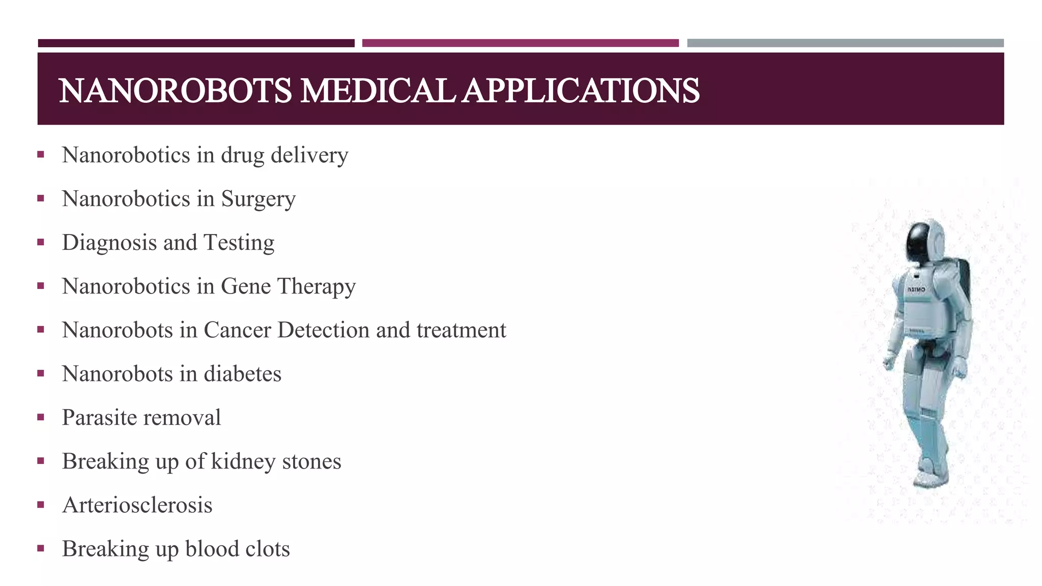 Nano robotics in drug delivery | PPTX