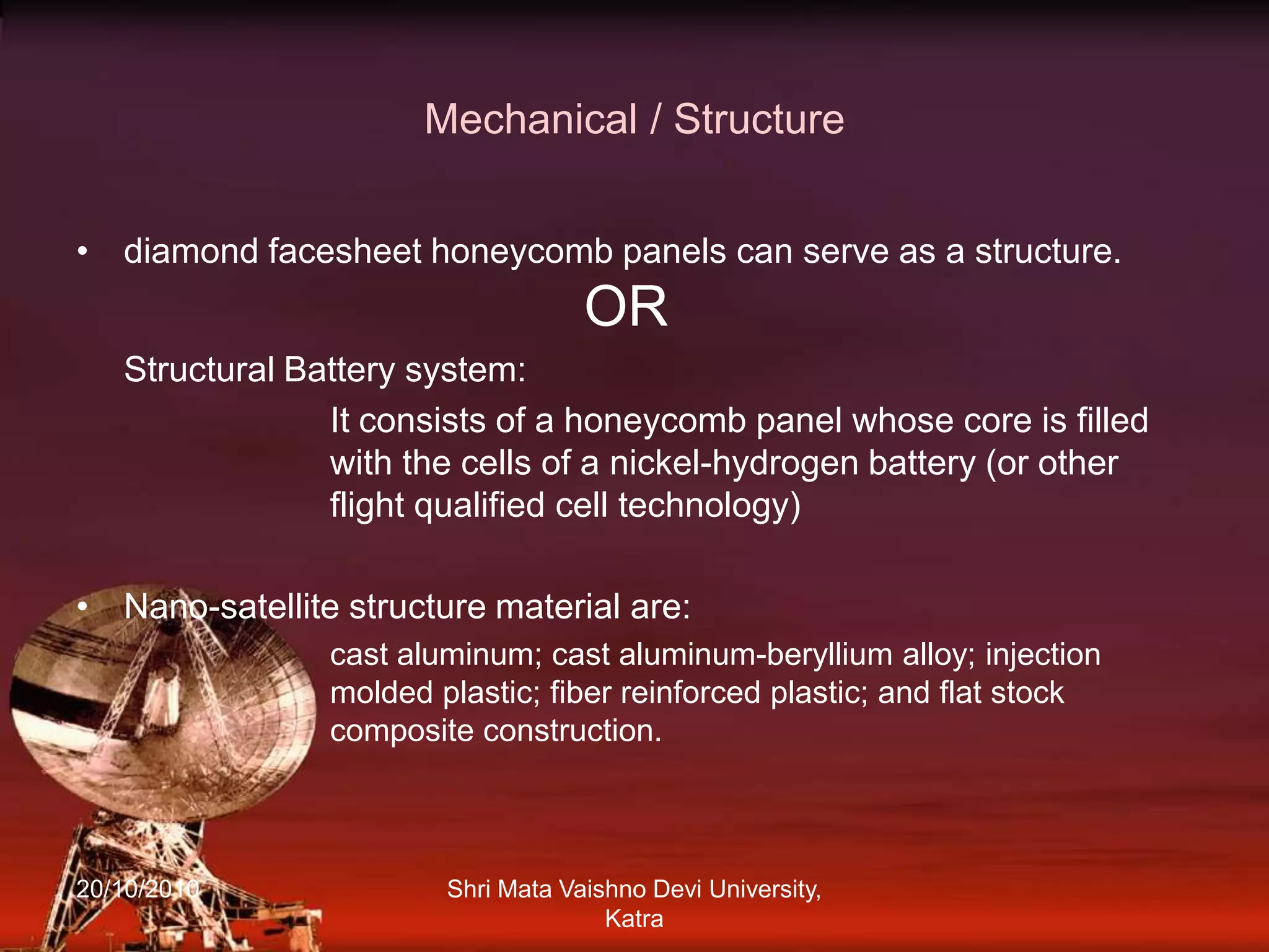 Nano satellite | PPTX