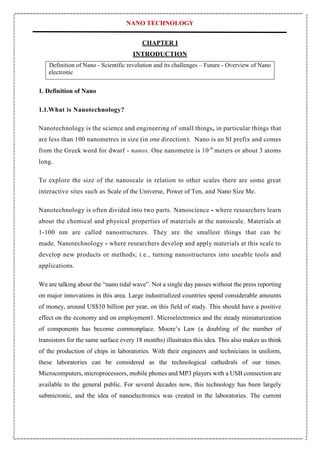 Nano-Technology power point presentation | PDF