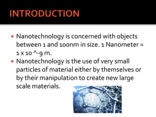 Nano technology in construction materials | PPT