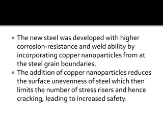 Nano technology in construction materials | PPTX