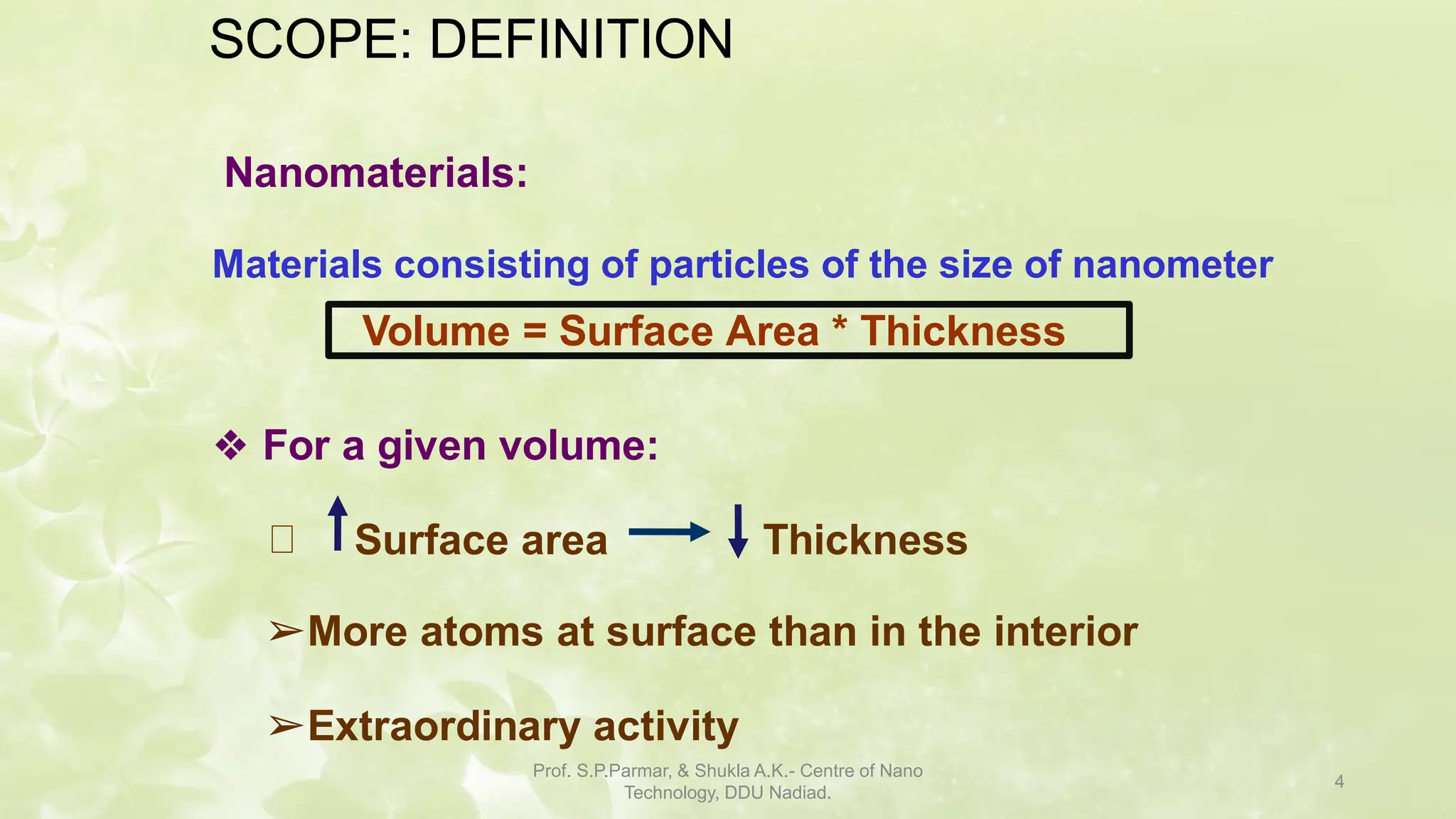 NANO - TECHNOLOGY,MATERIALS & APPLICATIONS.pptx