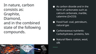 Introduction to the Carbon based materials | PPTX