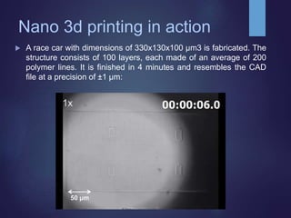Nano 3d printing : Two Photon lithography | PPT