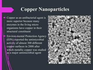 Nanoparticles and their mechanism of action | PPTX
