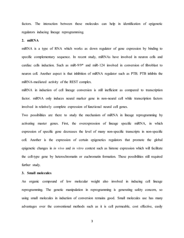Direct Lineage Reprogramming: Novel Factors involved in Lineage ...