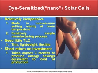 Nano based technology for renewable energy generation | PPT