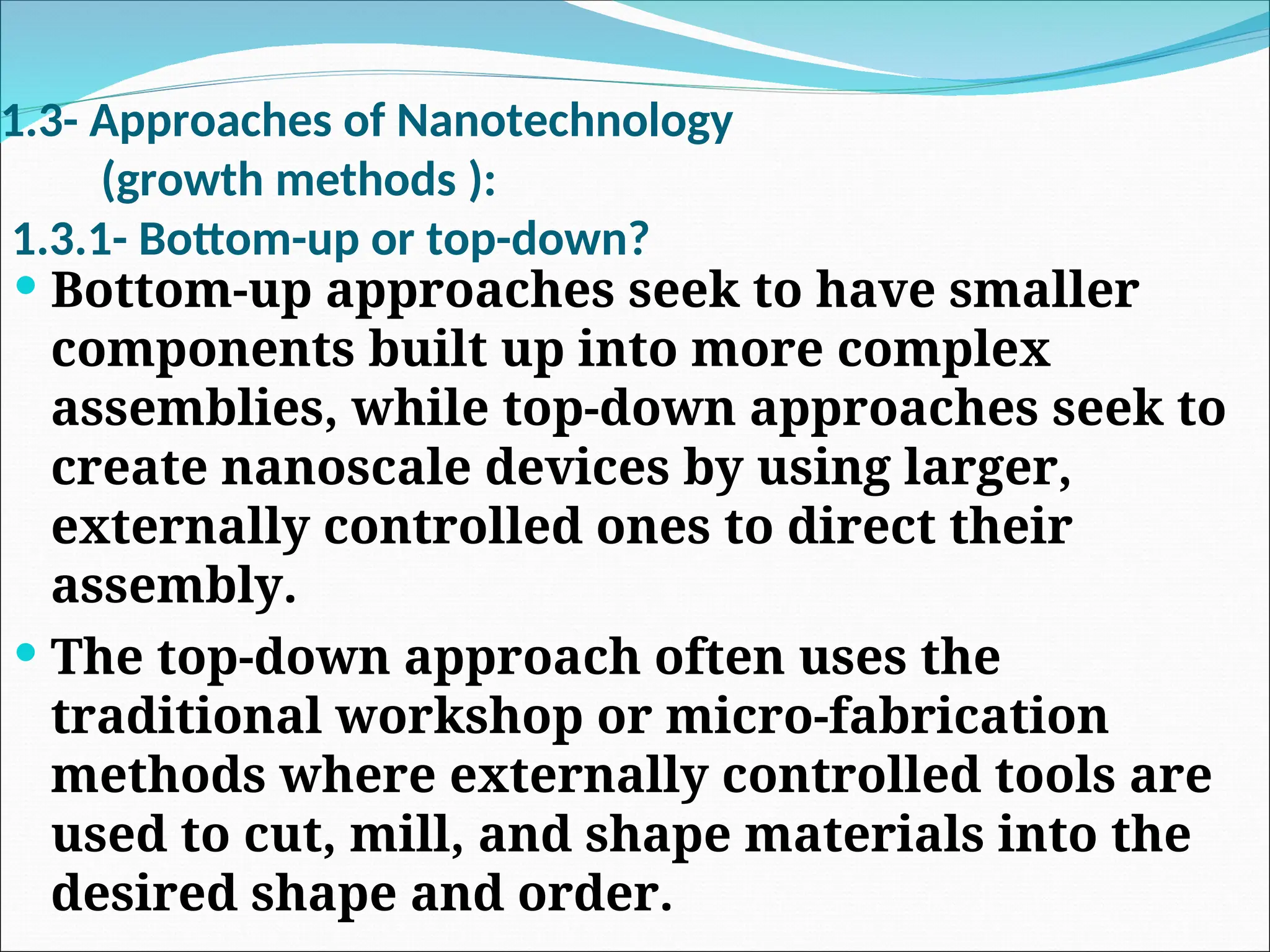basic of nanotechnology and its application | PPT