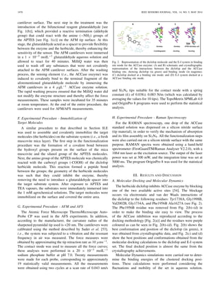 Nanobiosensor for diclofop detection based on chemically modified afm probes (ieee sensors) | PDF