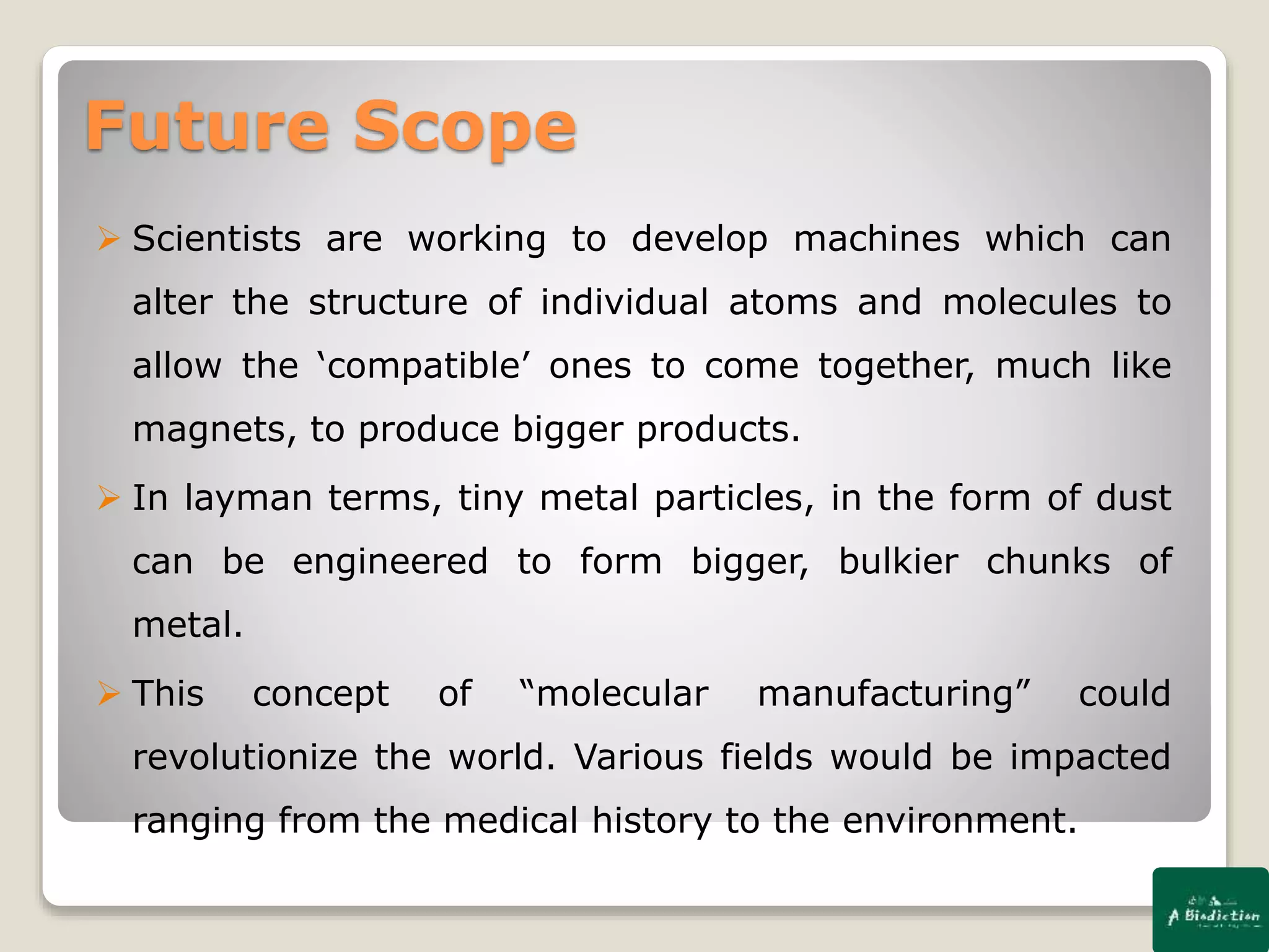 Nanobiotechnology - Introduction, Concept, Scope, Vision, Applications and Present and Future ...