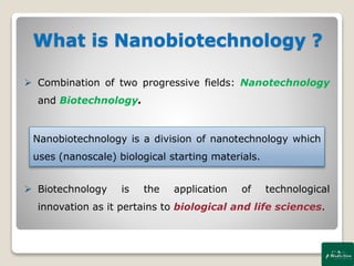 Nanobiotechnology - Introduction, Concept, Scope, Vision, Applications and Present and Future ...