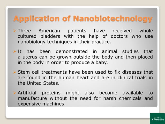 Nanobiotechnology - Introduction, Concept, Scope, Vision, Applications and Present and Future ...