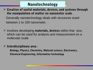 Nanobiotechnology | PPT