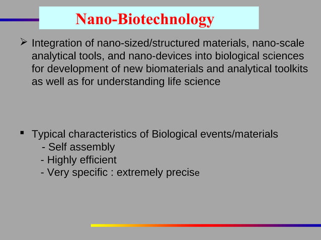 Nanobiotechnology | PPT