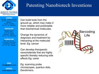 Nanobiotechnology & Patents | PPT
