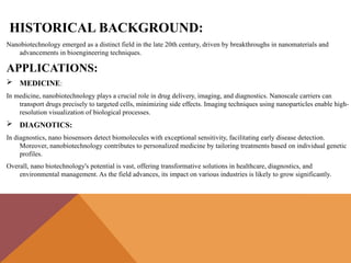 NANOBIOTECHNOLOGY bhkvxzgj kplngfshinvxfin | PPTX