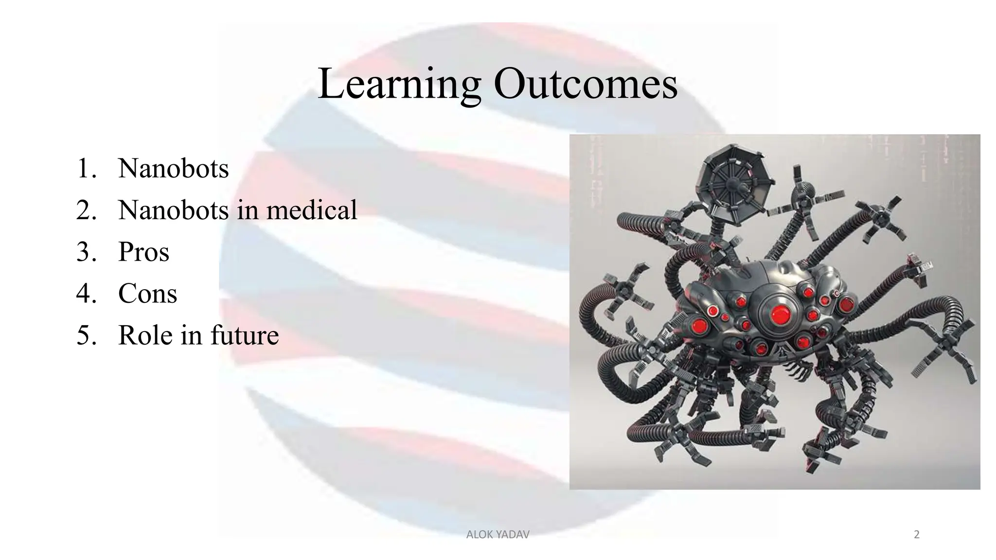 Role of NANOBOTS in microbiology | PPTX