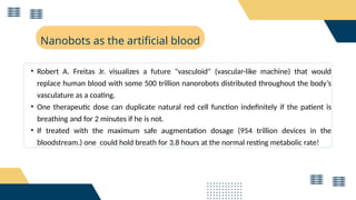 Overview about Nanobots Artificial Blood.pptx | Blood Disorders ...