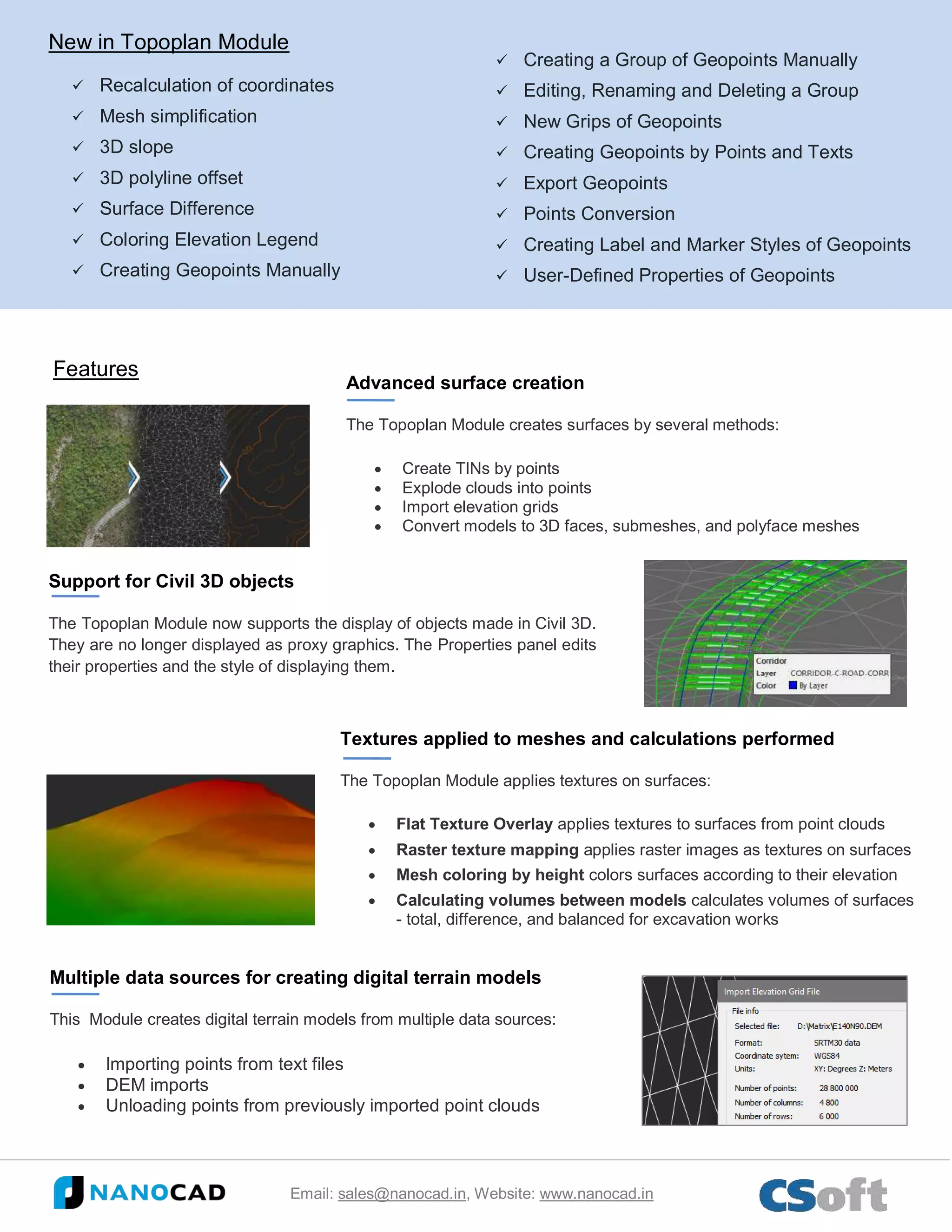 Topoplan - a digital terrain modeling tool | PDF