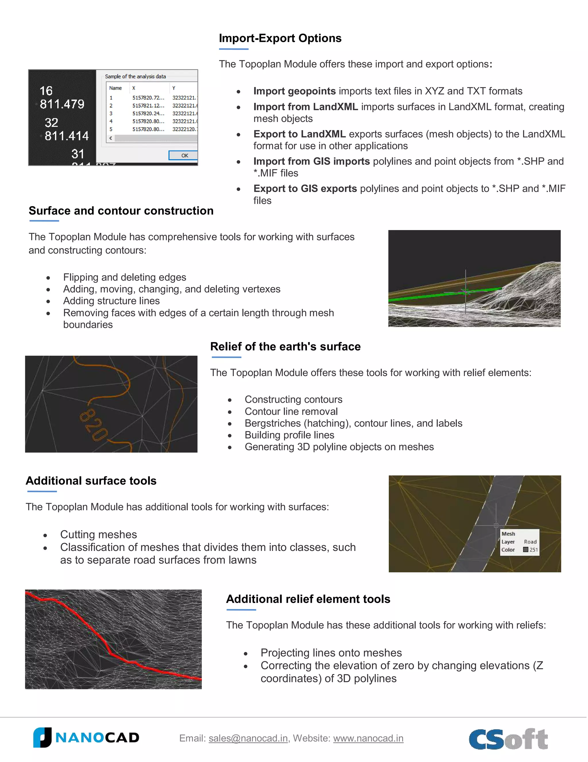 Topoplan - a digital terrain modeling tool | PDF