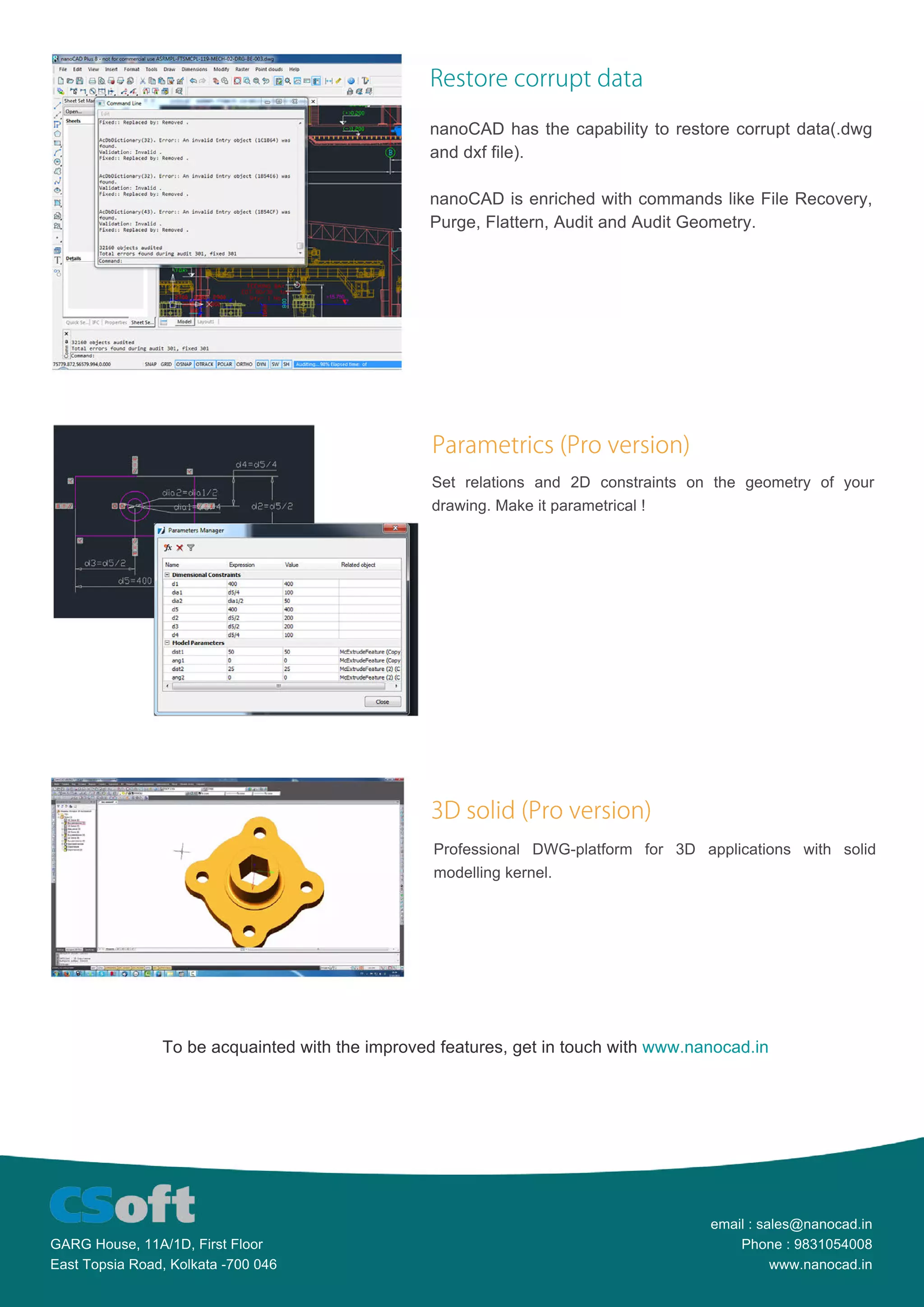 NanoCAD India, 2D & 3d CAD design software | PDF