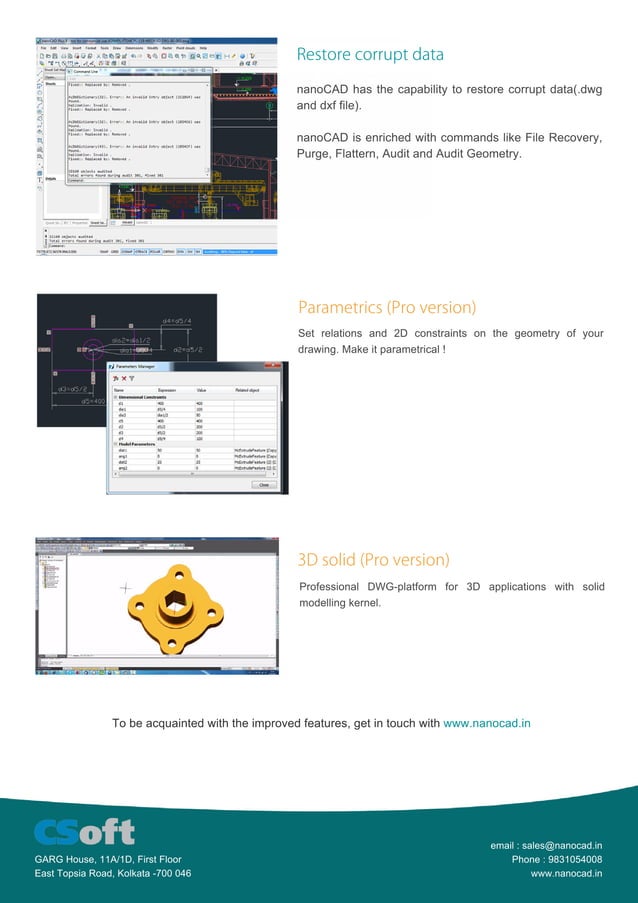 NanoCAD India, 2D & 3d CAD design software | PDF