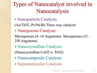 Nanocatalysis | PPTX