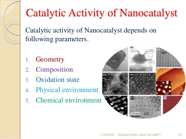 Nanocatalysis