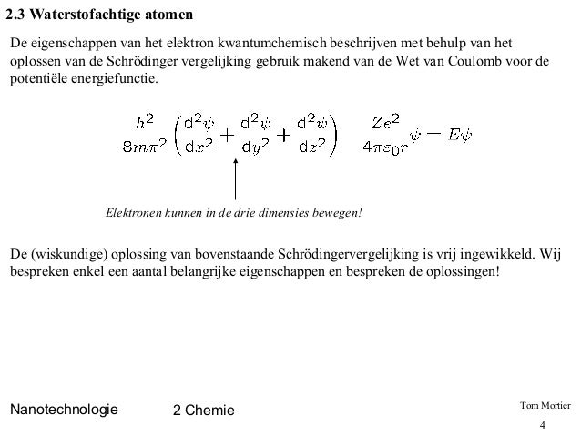Nanochemie - kwantumchemie deel 3