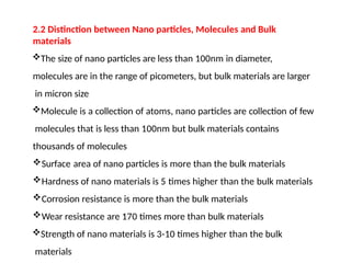 Nanochemistry, synthesis, characterization and applications | PPTX