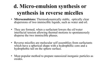 Nanochemistry fb.tech chemistry 1st year sem 1/2 | PPT