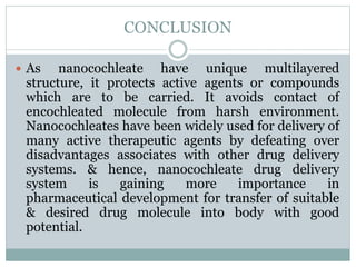 Nanocochlates a novel way of drug dlivery (114) | PPTX