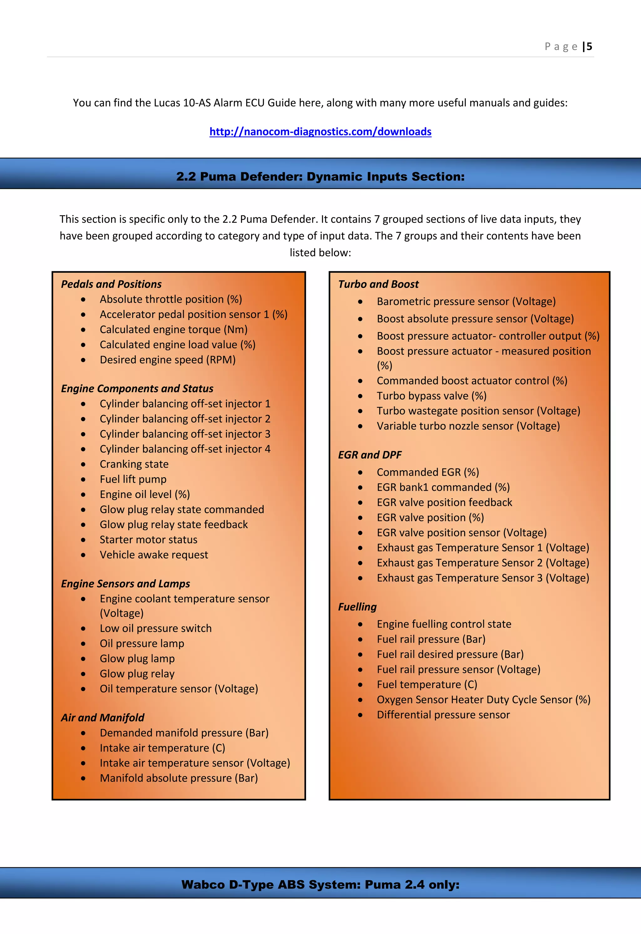 Nanocom defender puma 2.4 + 2.2 manual | PDF