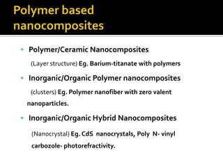 nanocomposites and their applications-CFN | PPT