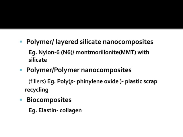 nanocomposites and their applications-CFN | PPT