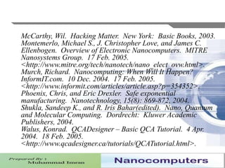 Nanocomputers or Future computer Nanotechnology | PPT