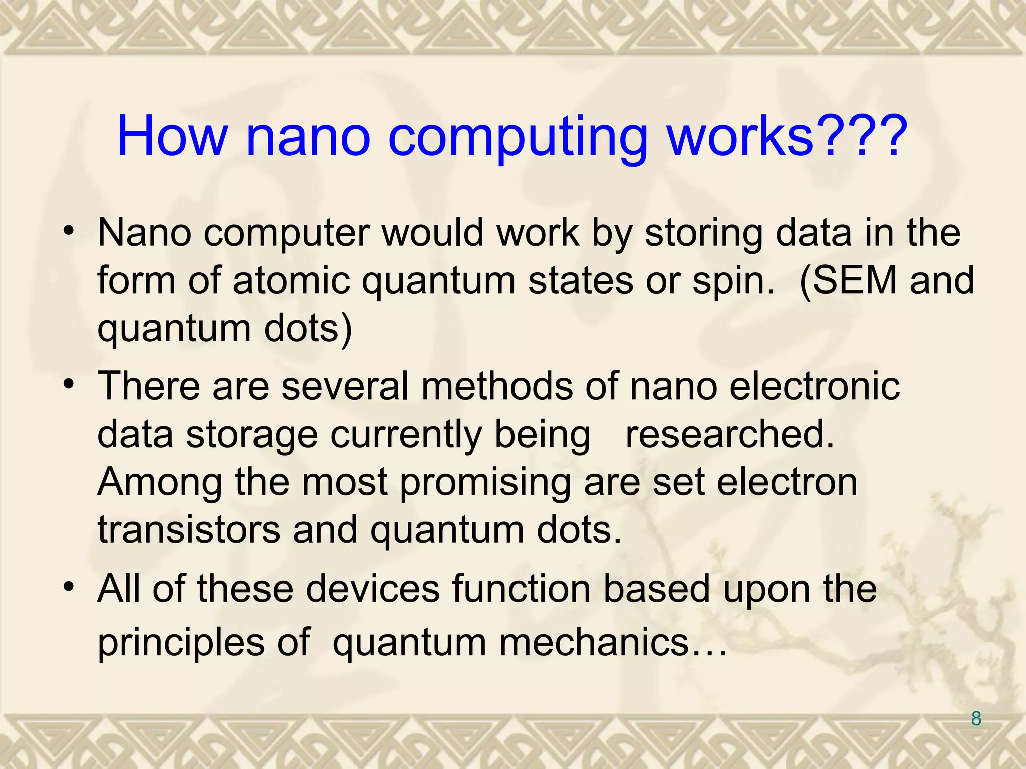 Nano computing. | PPT
