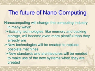 Nano computing. | PPT