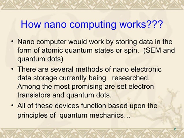 Nano computing. | PPT