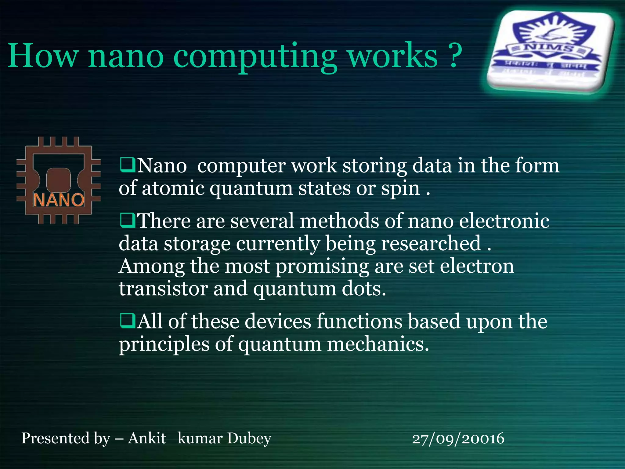 Nano computing | PPT